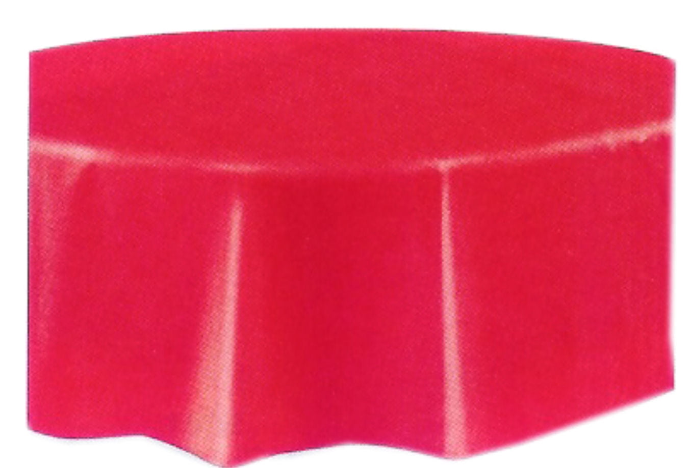 Red Round 84 " Plastic Party Table Cover More Colors Avail - Walmart.com