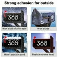 3 inch Reflective Mailbox Numbers for Outside, 10 Sets Number Stickers ...