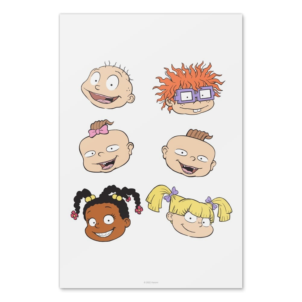 Rugrats Character Heads Wall Art Picture Paper Poster Décor Home ...