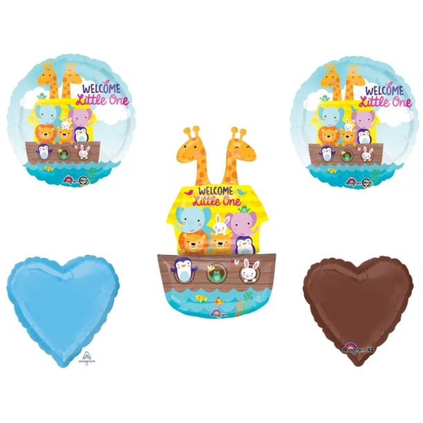 Noah's Ark Welcome Baby Balloon Shower Decorations Supplies Animals ...