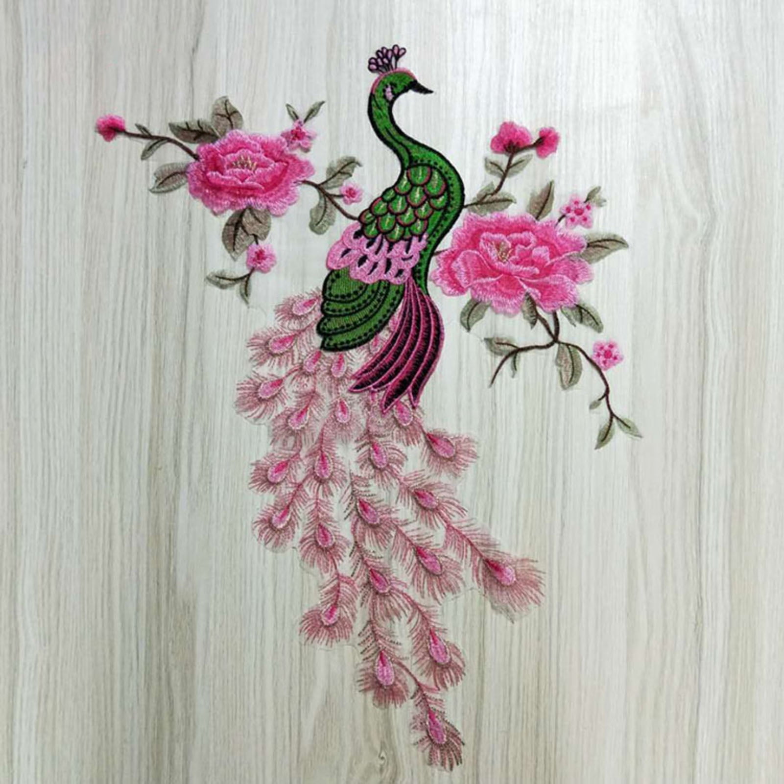 Hand Embroidery Peacock Pattern