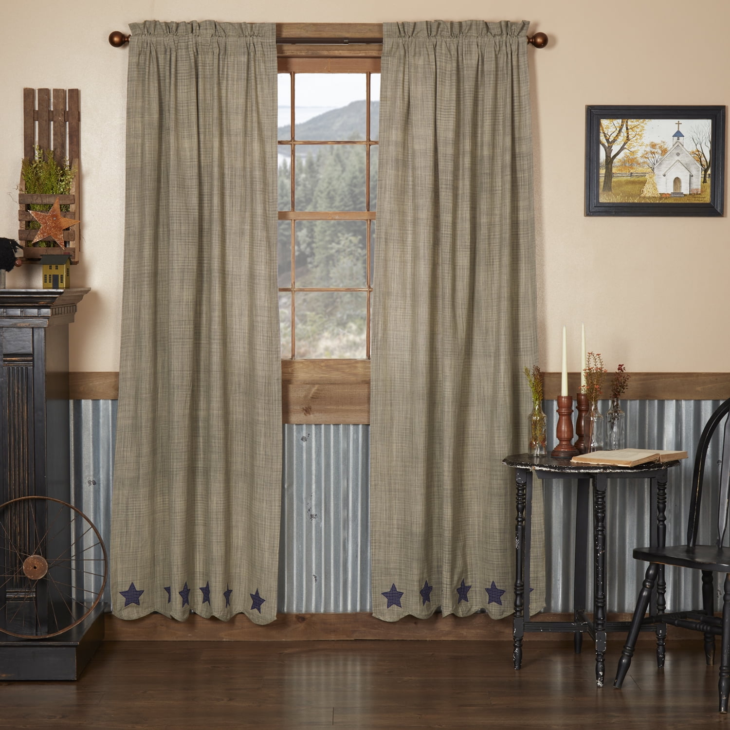 VHC Brand Vincent Set Of 2 Panel 29223 - Walmart.com