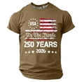 250 Anniversary USA Merchandise Boys Short Sleeve Crewneck Patriotic ...