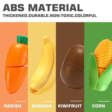 Dalazy 35Pcs/Set Kids Kitchen Toys Educational Slicing Fruits ...