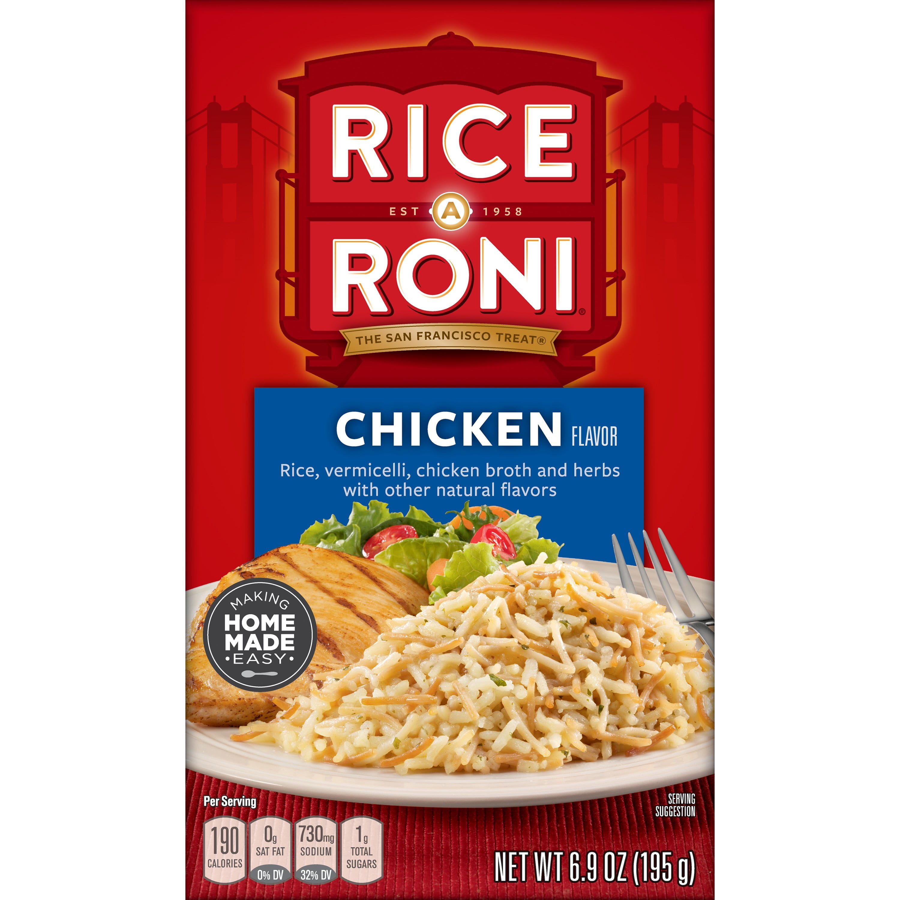 Rice-A- Roni Chicken, 6.9 oz Box - Walmart.com - Walmart.com