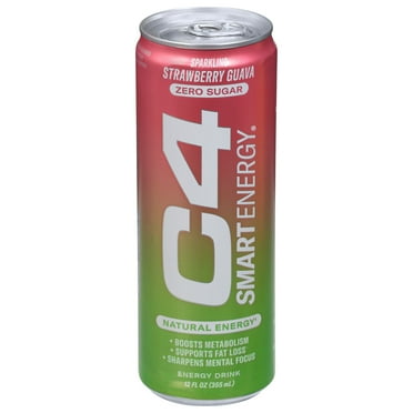 C4 Performance Energy Drink, Strawberry Starburst Flavor, Zero Sugar ...