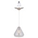 Instant Pendant Recessed Light Conversion Kit Brushed Nickel Clear ...