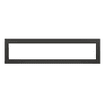 "72""x12"" Double Pane Transom Window, Black Vinyl Front, White Back ...