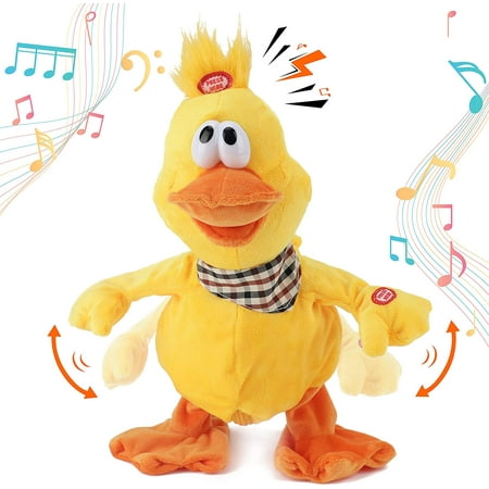 Electric Duck Music Stuffed Animal Duckling Walking Singing Waving Duck ...
