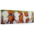 Trademark Fine Art 'Fab Five Cows' Canvas Art by Marcia Baldwin ...