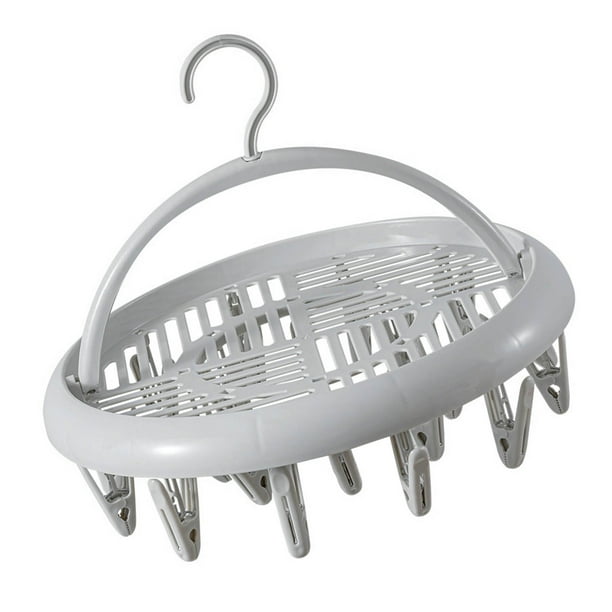 Round Sock Dryer,Round Drying Rack Clothes Laundry Hangerwith Clips ...