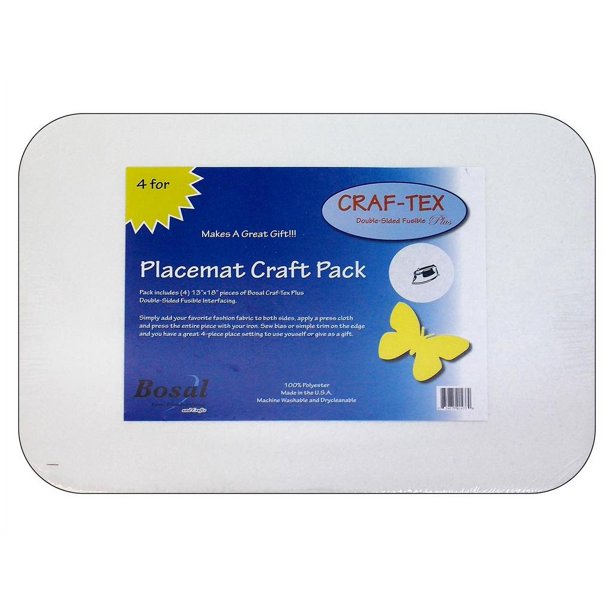 Bosal Craf Tex Plus Placemat 18x13 4pc - Walmart.com
