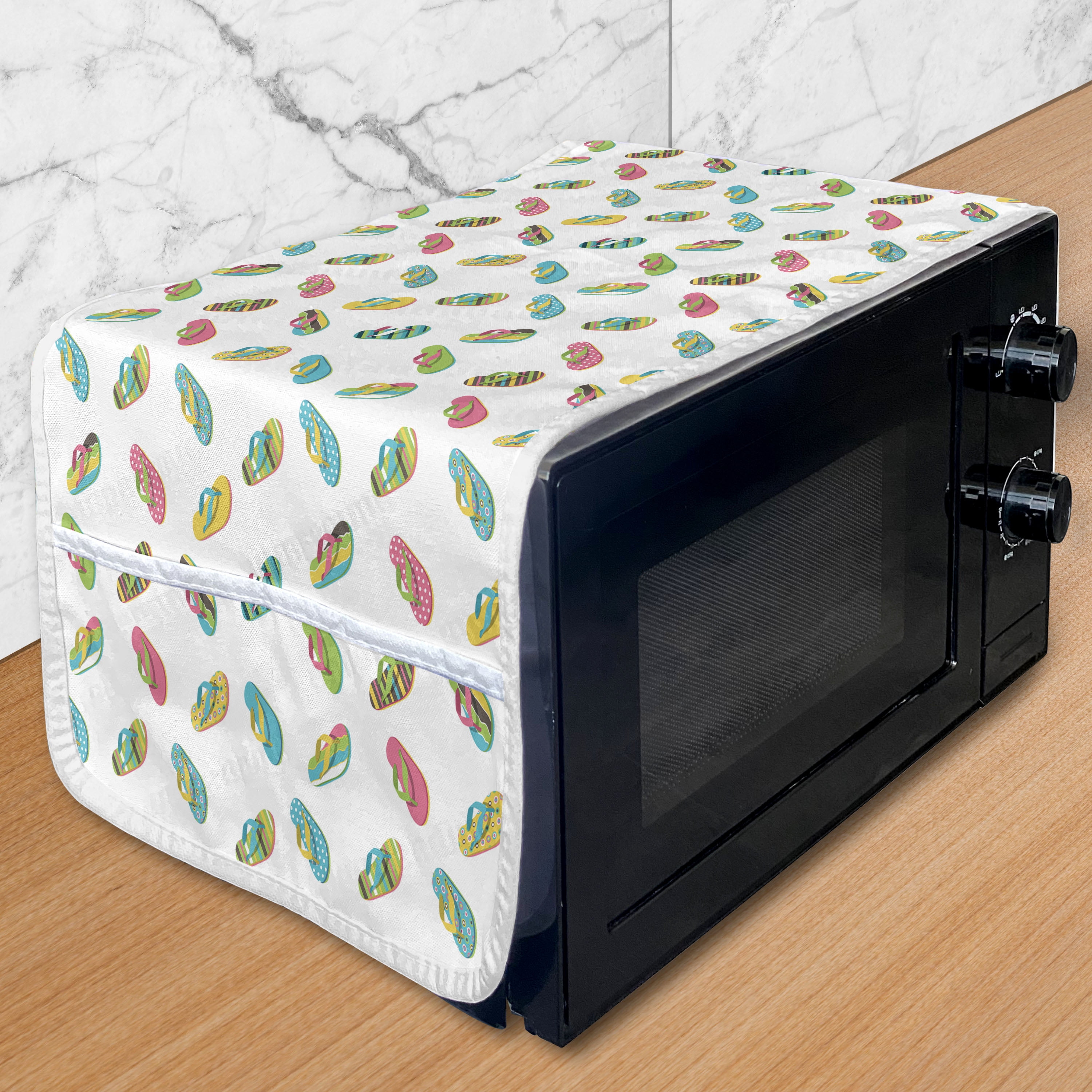 Flip Flop Microwave Oven Cover, Foam Thong Sandals Design Pattern ...