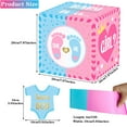 hongpar, Gender Reveal Voting Box with 60 Ballot Cards, Blue, Pink, 7. ...
