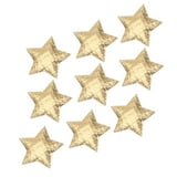 200 Pcs Five-Pointed Star Shiny Non-Woven Sponge Decorative Star ...