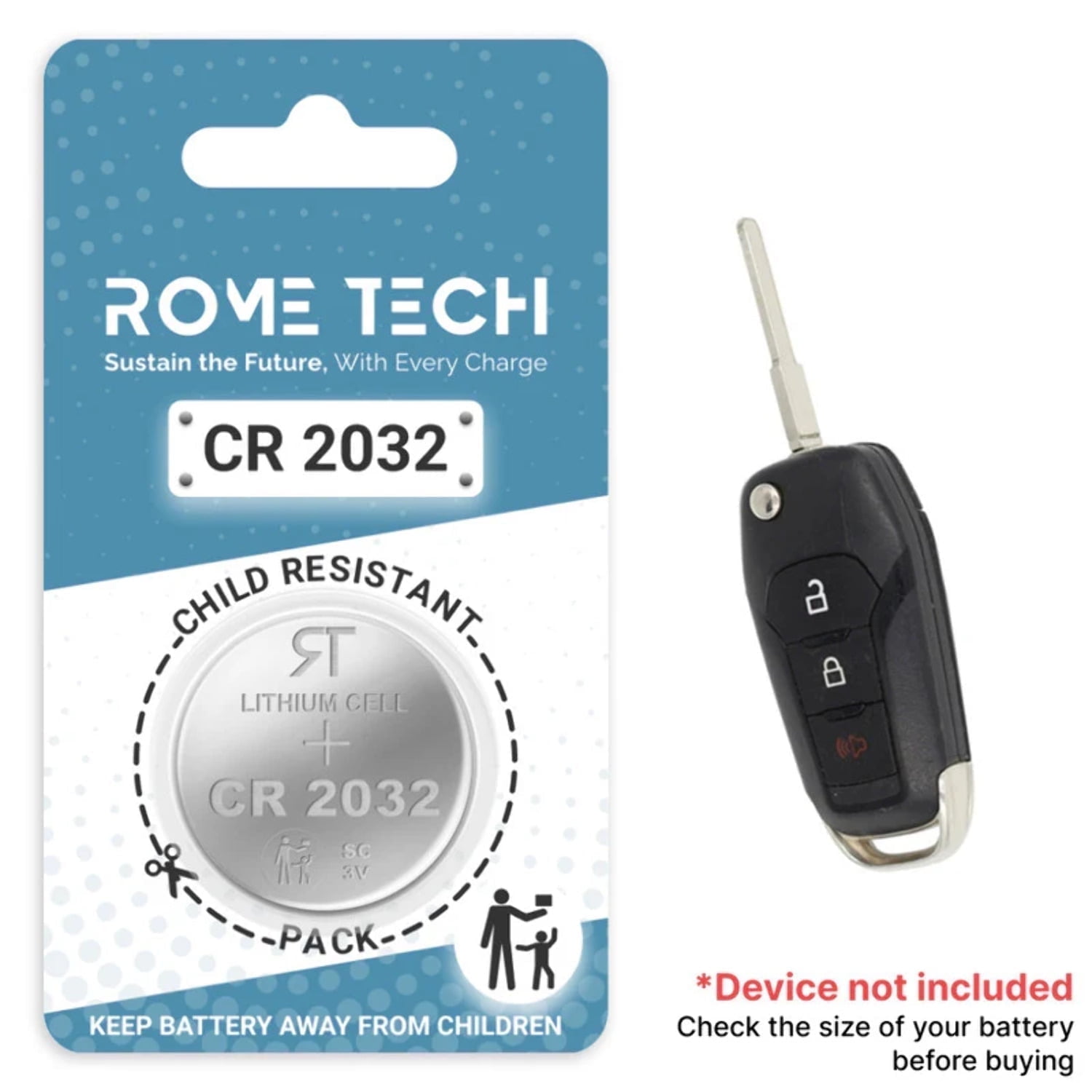 Replacement Battery for Key Fob Dodge Charger 2011 2018 Walmart