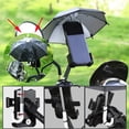 6Pcs Phone Umbrella, Sun Shade with Suction Cup Stand, Outdoor Mobile ...