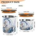 500ml Stainless Steel Food Storage Containers Rabbit Inside Glass ...