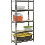 Muscle Rack 5-Shelf Steel Shelving, Silver-Vein, 12" D x 30" W x 60" H ...