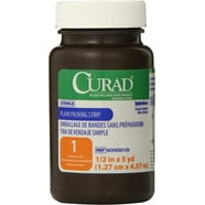Medline CURAD Sterile Iodoform Gauze, First Aid Surgical Dressing for ...