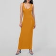 ANINEO Boho Dresses For Women Solid Color Sexy Vest Long Fashion ...