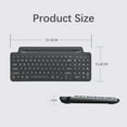 2.4G Wireless & Bluetooth Keyboard with Touchpad Mouse，Membrane ...