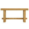 Barara King 63" Long Solid Wood Narrow Console Table, Entryway Table with Stable Leg and Storage ...
