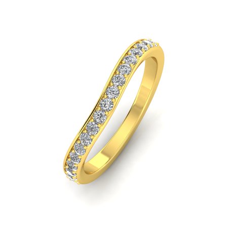 Inara Diamonds - 3/8ctw Diamond Wedding Band in 10k Yellow Gold ...