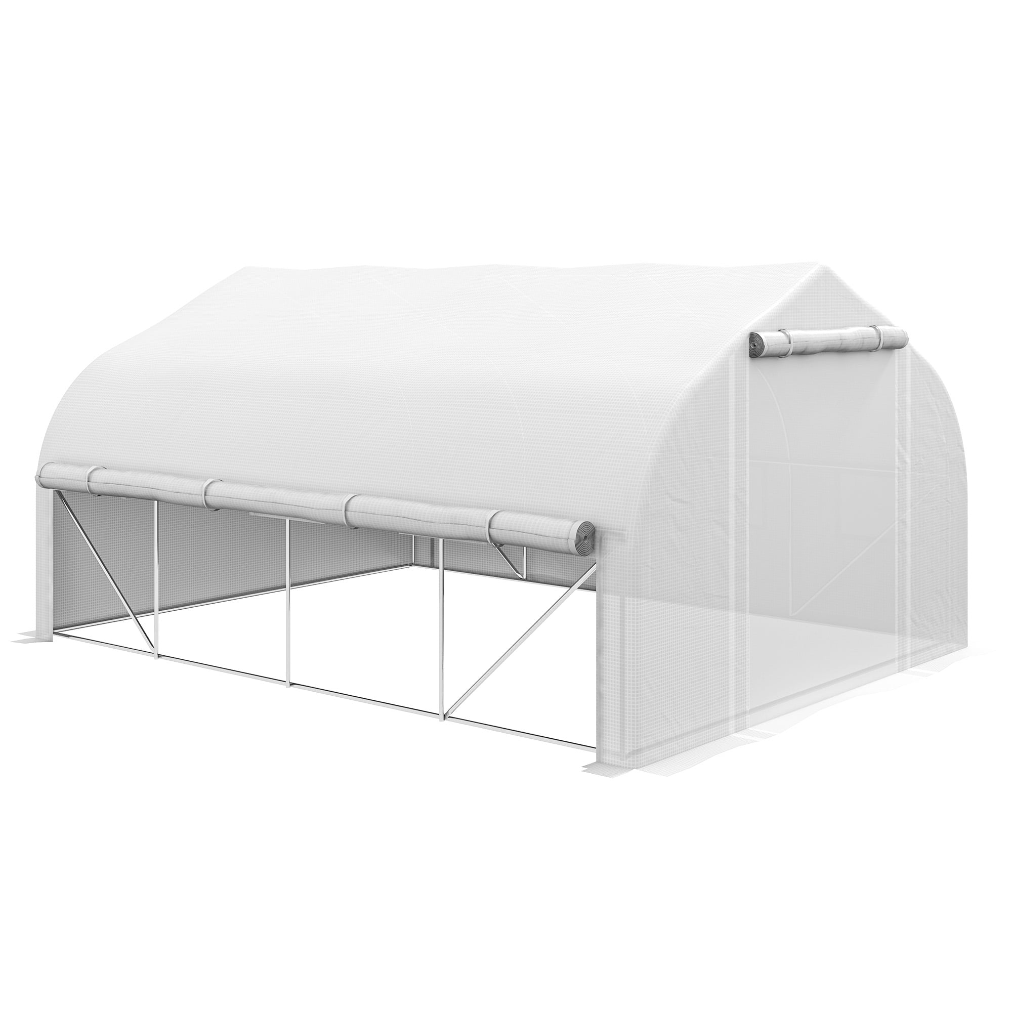 Click here for Outsunny 13 X 9.8ft Walk-In Polytunnel Greenhouse... prices