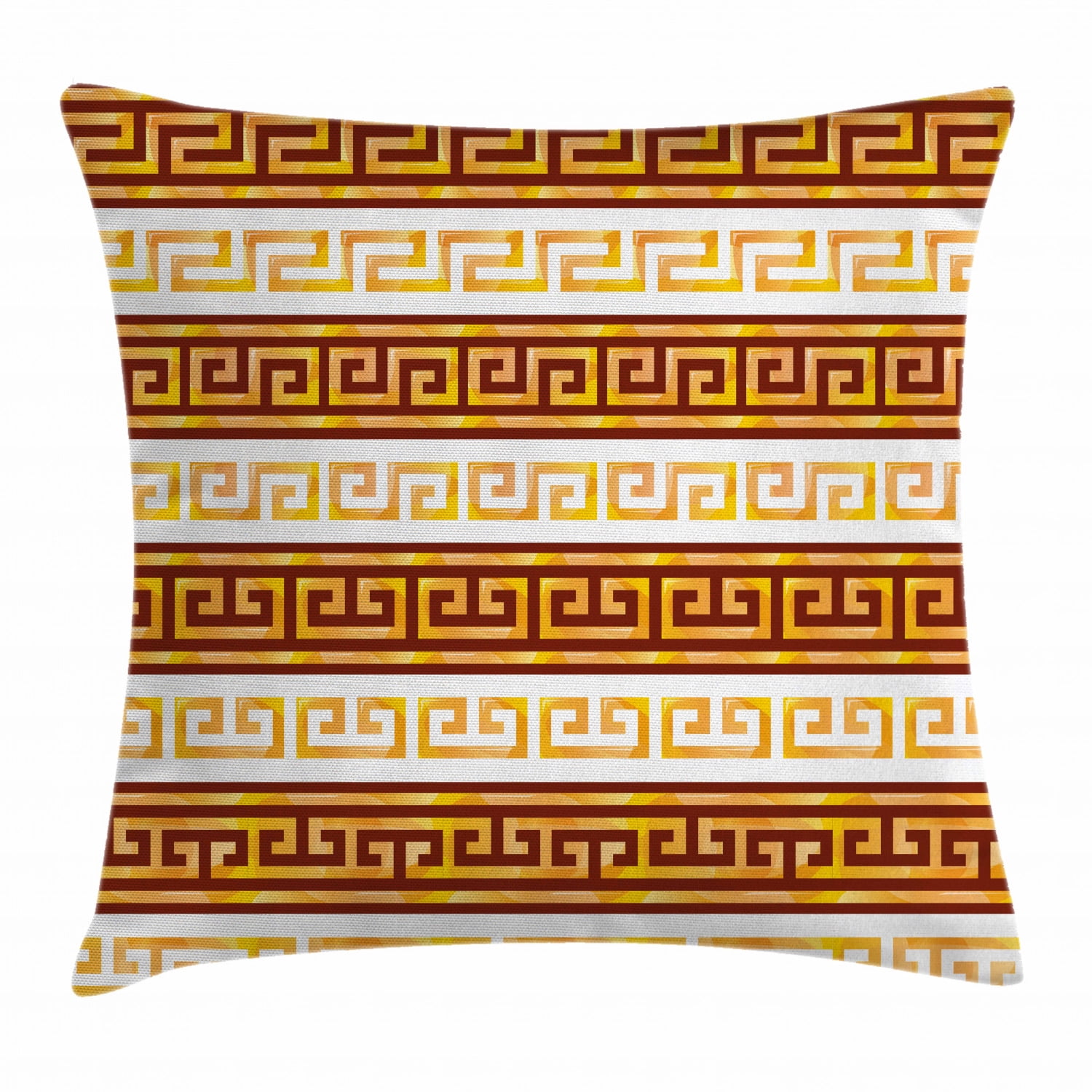 Toga Party Throw Pillow Cushion Cover, Ancient Greek Cultural Tribal ...