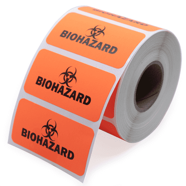 1 x 1 in. Pictogram - Health Hazard Labels, Black, Red & White - Roll ...