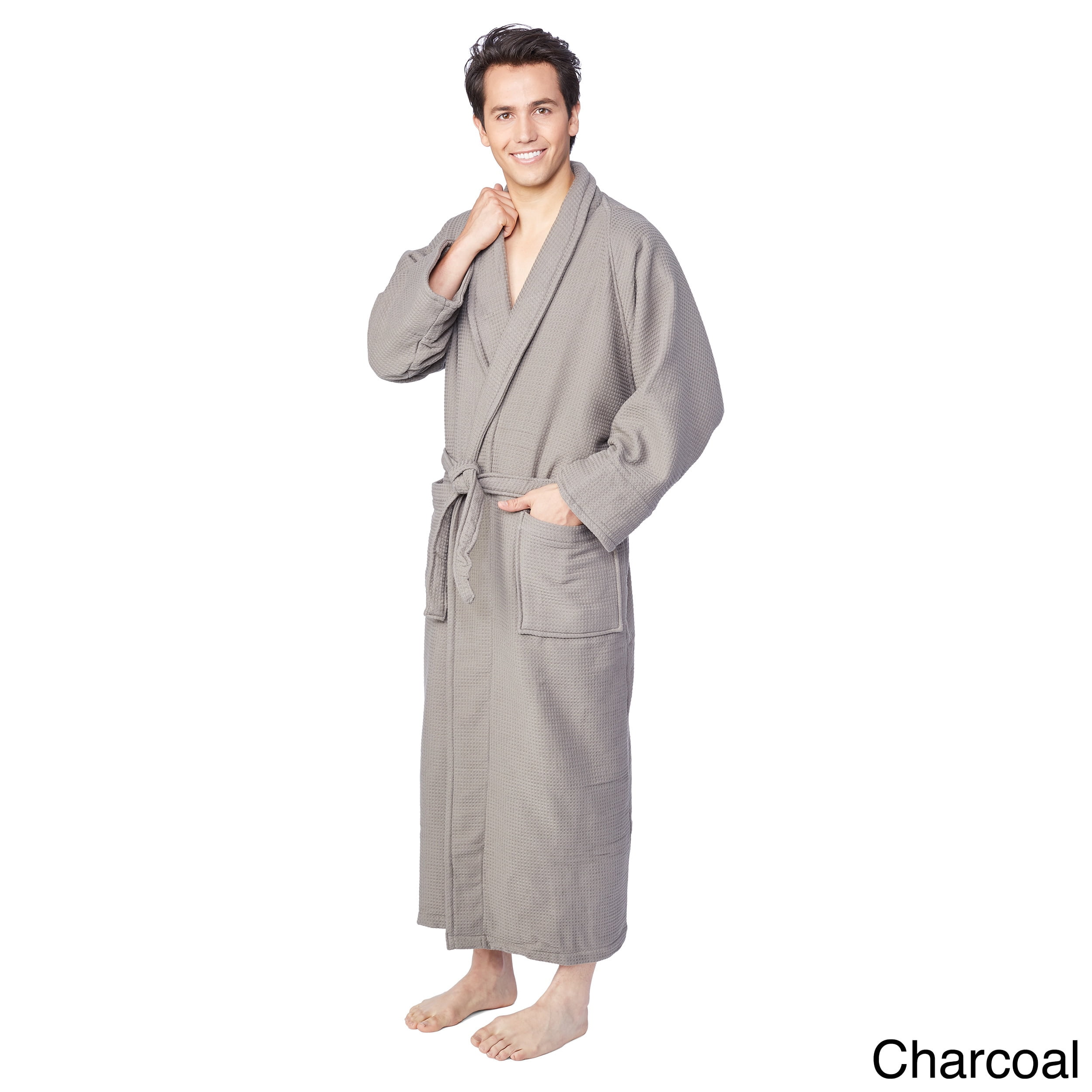 Superior Cotton Waffle Weave Spa Bath Robe - Walmart.com