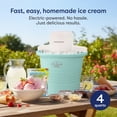 Nostalgia 4-Quart Electric Parlor-Style Ice Cream Maker, Aqua - Walmart.com