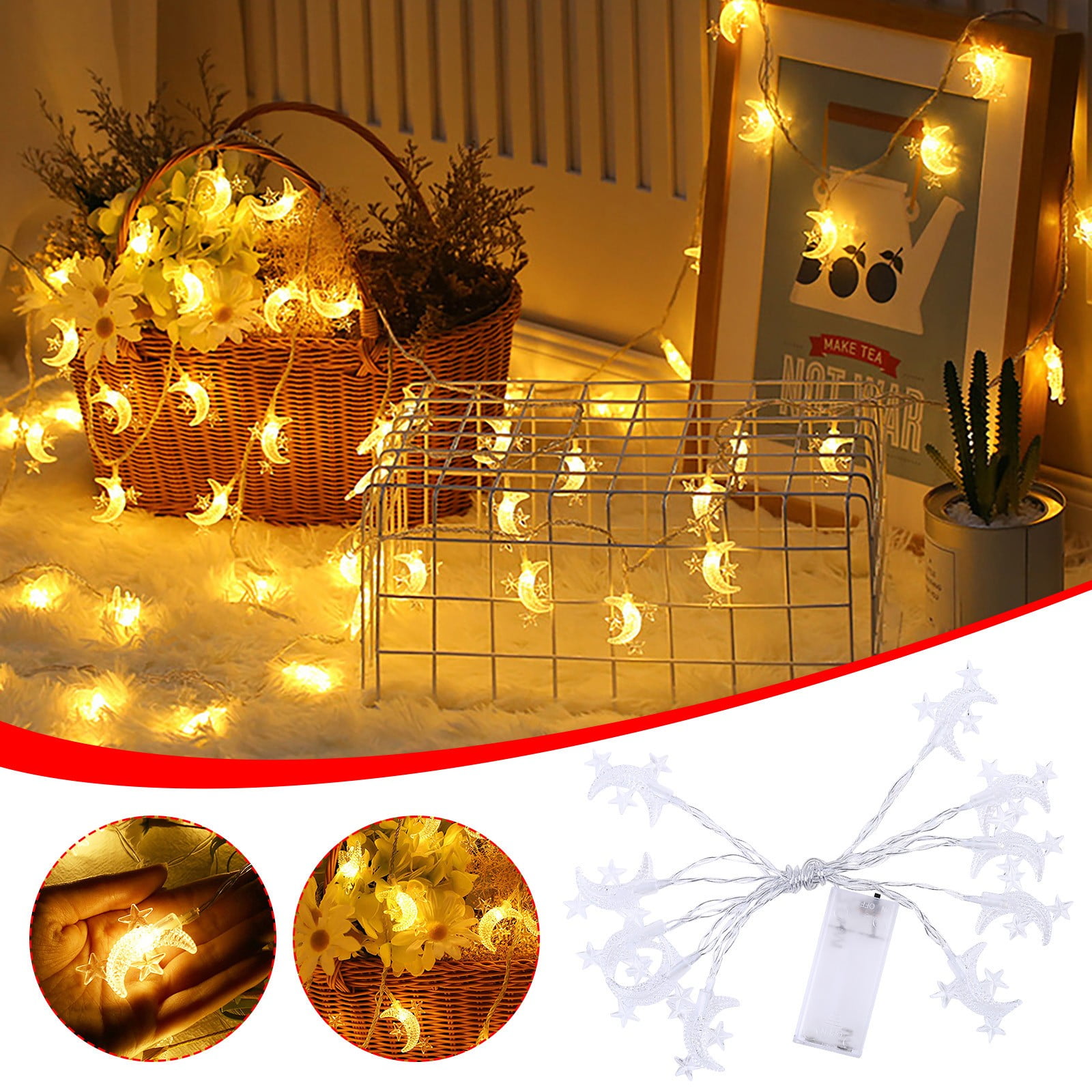 Click here for Meitianfacai Ramadan Star And String Light 9.8 Ft... prices