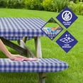 Rally Home Goods Outdoor Vinyl Tablecloth Rectangular Fitted Cover ...