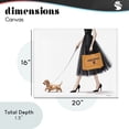 Stupell Industries Fashionable Dog Walking Canvas Wall Art, design by ...