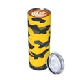 20oz Stainless Steel Mug Reusable Tumbler With Lid And Straw For Hot ...