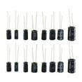 Hemoton 500pcs 24 Value Electrolytic Capacitor Kit 10V-50V 0.1uF-1000uF ...