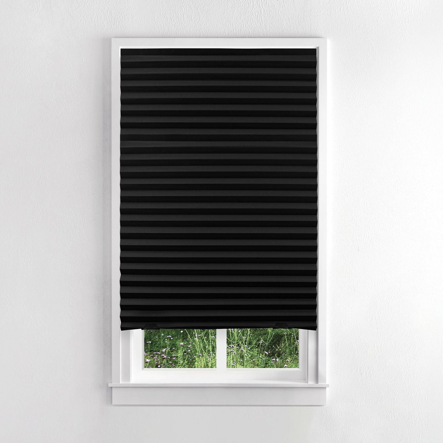 Click here for Mainstays Cordless Pleated Paper Shades  Black  36... prices