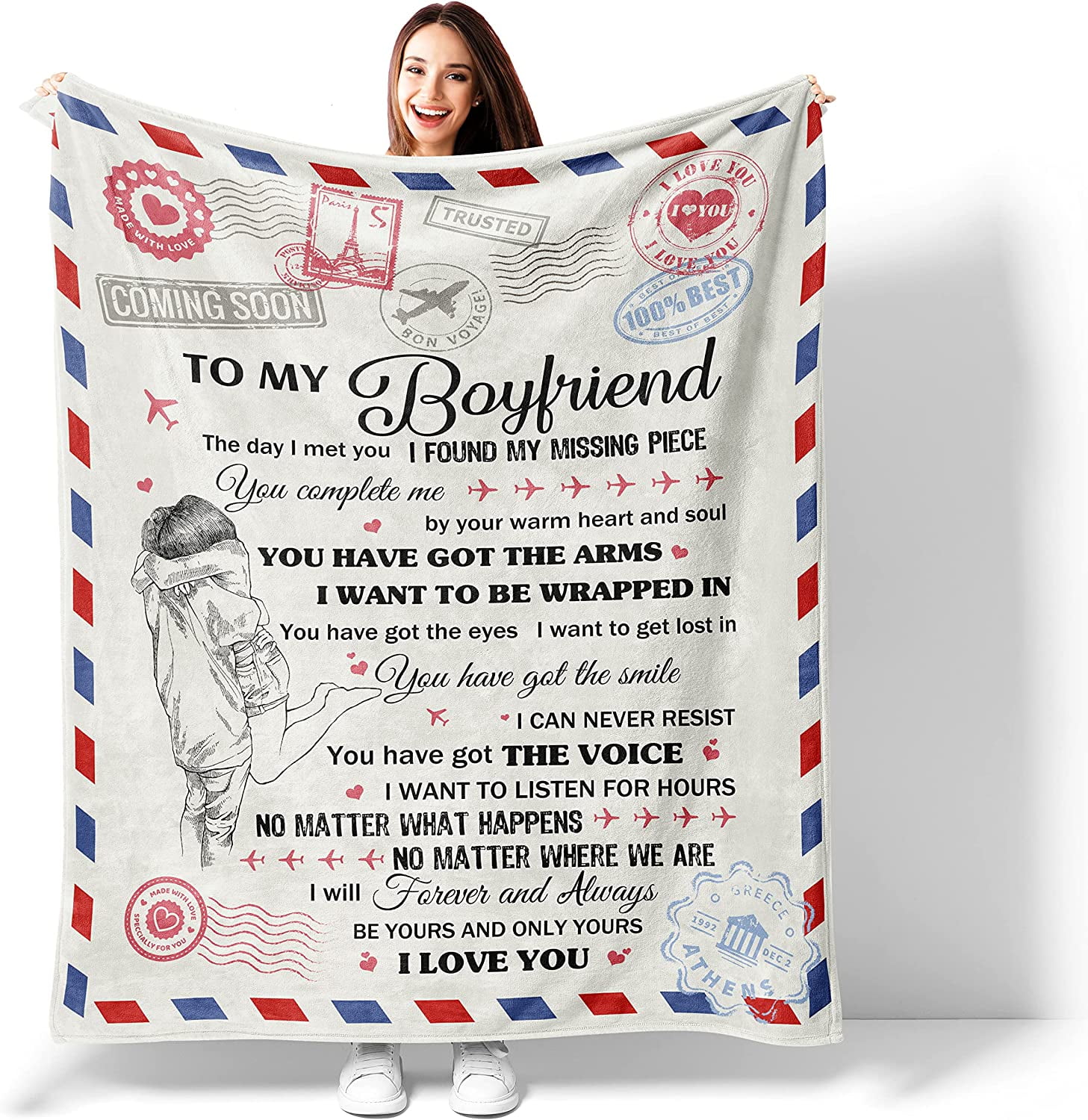 Gifts for Boyfriend, Boyfriend Gifts Blanket, Birthday Gifts for ...