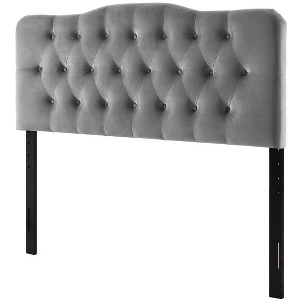 Contemporary Modern Urban Designer Bedroom King Size Tufted Headboard ...