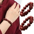 GKNET FengShui Pixiu Charms Cinnabar Bracelet Elegant Cinnabar Lucky ...