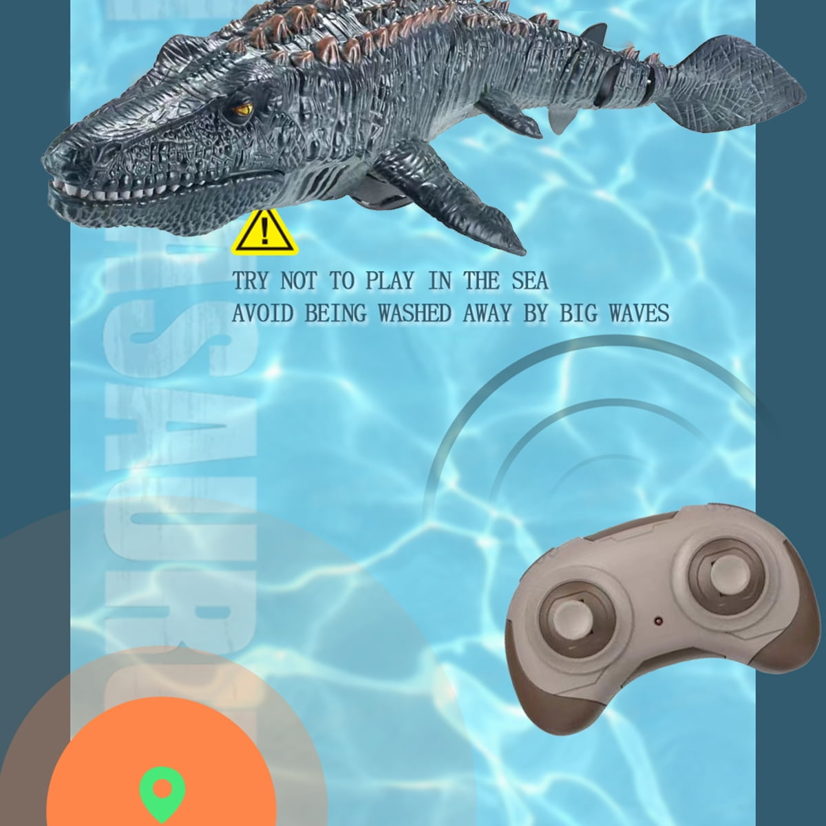 Buy Fyeme RC Mosasaurus Toy, Dinosaur Toys for Kids, Electric Animal ...