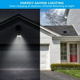 TORCHSTAR 4-Pack LED Solar Outdoor Security Lights with Motion Sensor, Adjustable Dual-Head ...