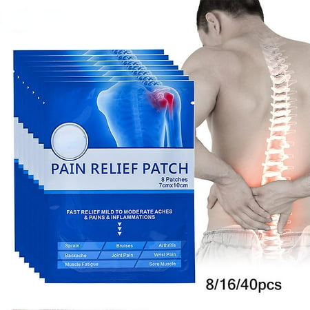 16/40pcs Joint Analgesic Patch Muscle Knee Sprain Pain Relief Plaster ...