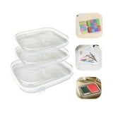 3Pcs Zippered Hard Case, Clear Plastic Pencil Case, Portable Pouches ...