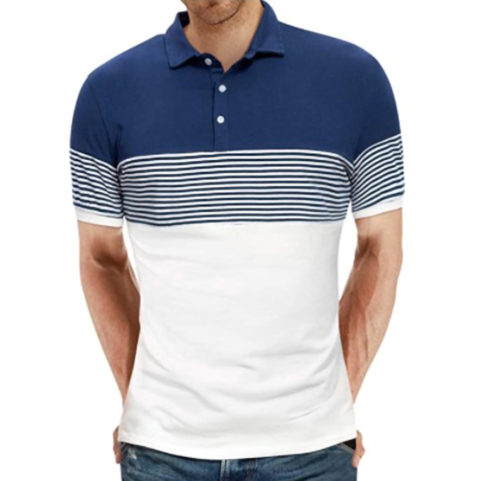 Click here for Avamo Men Polo Shirt Buttons Tee Lapel Neck T Shir... prices