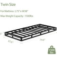 Box Spring 5 Inch Low Profile Size Box Spring Bed Support for Bed Frame ...