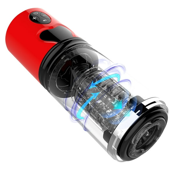 Automatic Male Masturbator, Thrusting & Rotating Modes Electric Stroker Sleeve with Voice ...