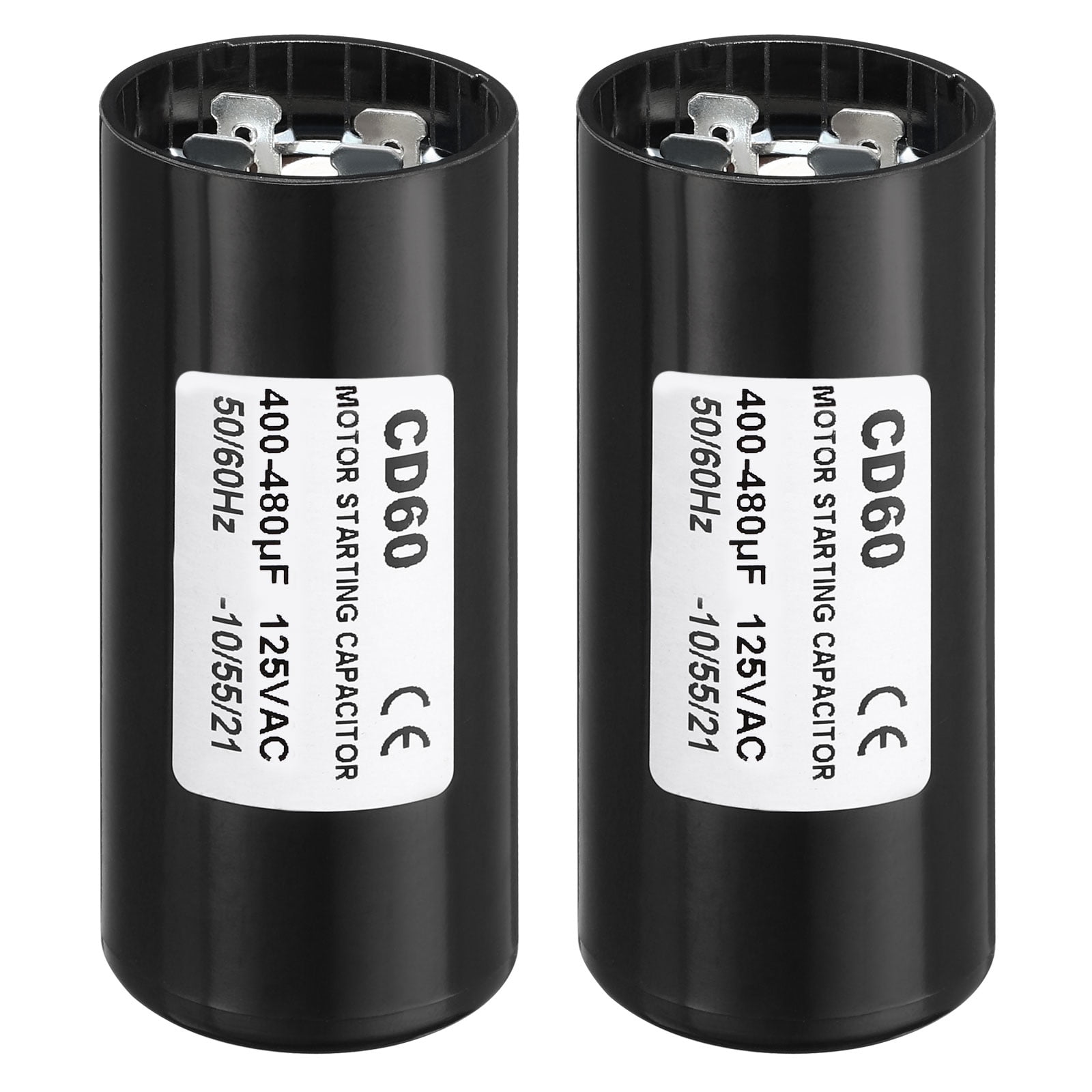 Uxcell Motor Start Capacitor 400-480uF/Mfd 125V 50/60Hz CD60 Run ...